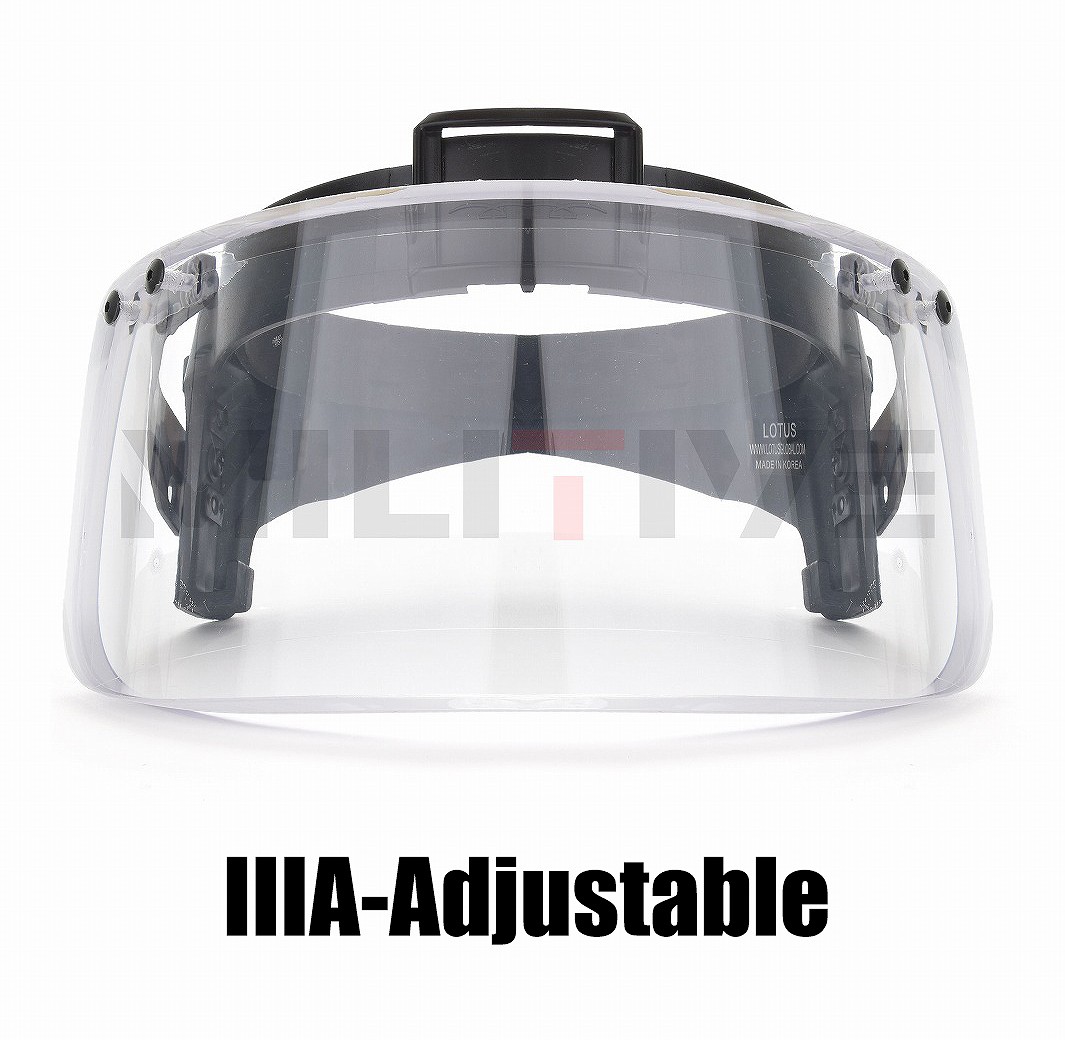 防弾バイザー STRIKER BALLISTIC VISOR LEVEL ⅢA / ヘルメットバイザー レベル3A 防弾ヘルメット 米国 HIGHCOM ARMOR 実物 ITAR規制品