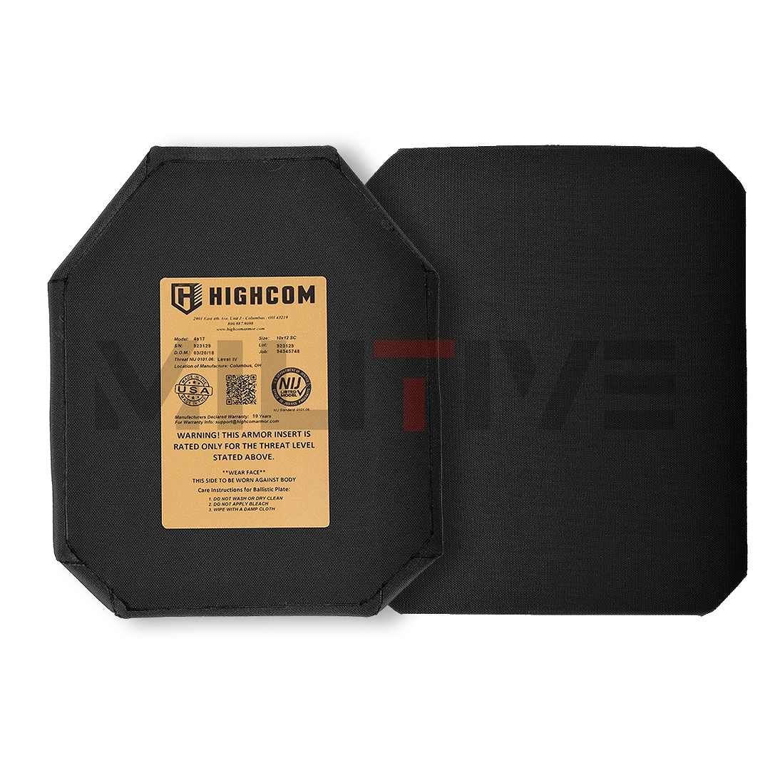 HIGHCOM ARMOR MILITIVE 防弾・防刃 米国製ミリタリー製品 レベルⅣ 超軽量 実物 ITAR規制品 防弾プレート
