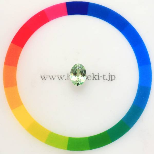 天然バナジウムクリソベリル 0.83ct 【ミント・UV蛍光】 日独ソ付