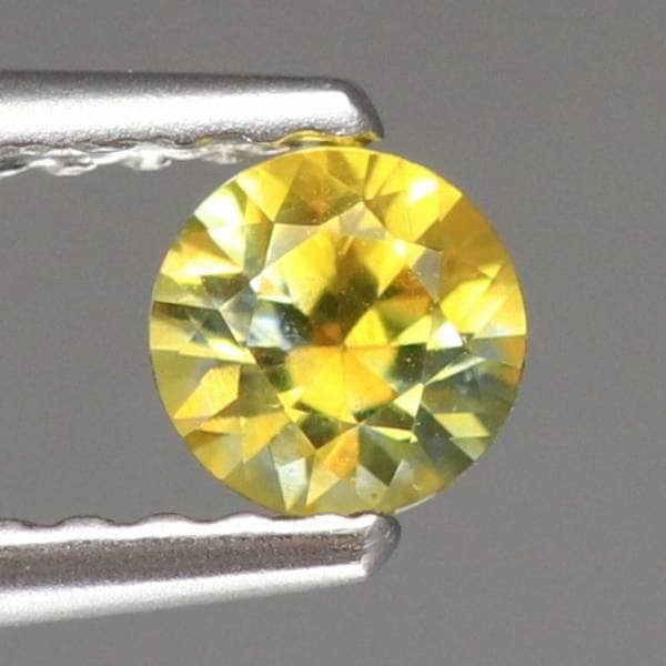 天然サファイア 0.34ct 【モンタナ】 イエロー＆グレイッシュブルー