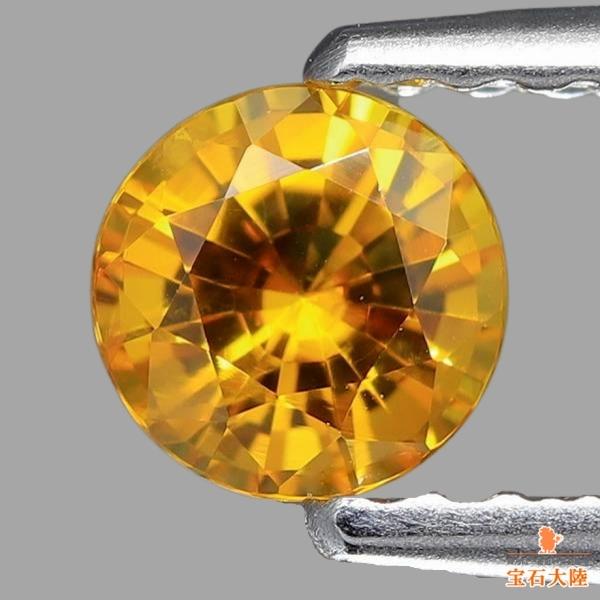 天然イエローサファイア 0.82ct/2p 【マダガスカル】 ペア 日独ミニ鑑別付