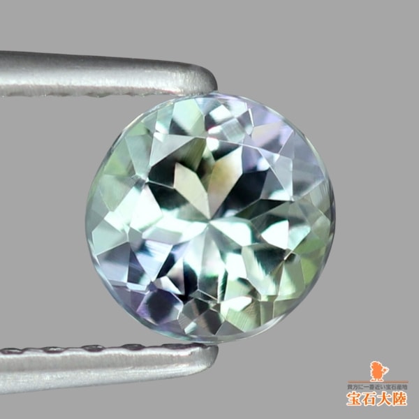 天然ゾイサイト0.69ct 【バイカラー】 タンザニア