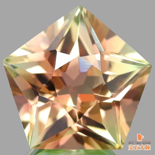 天然トルマリン 5.09ct 【独創的！抜群パーティーカラー】 美品 ペンタゴン