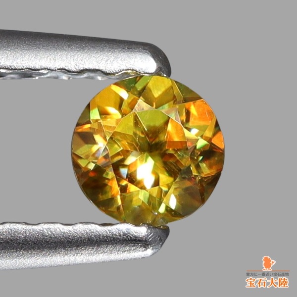 天然スフェーン 1.94ct/10P 【煌めくゴールド】 セット マダガスカル