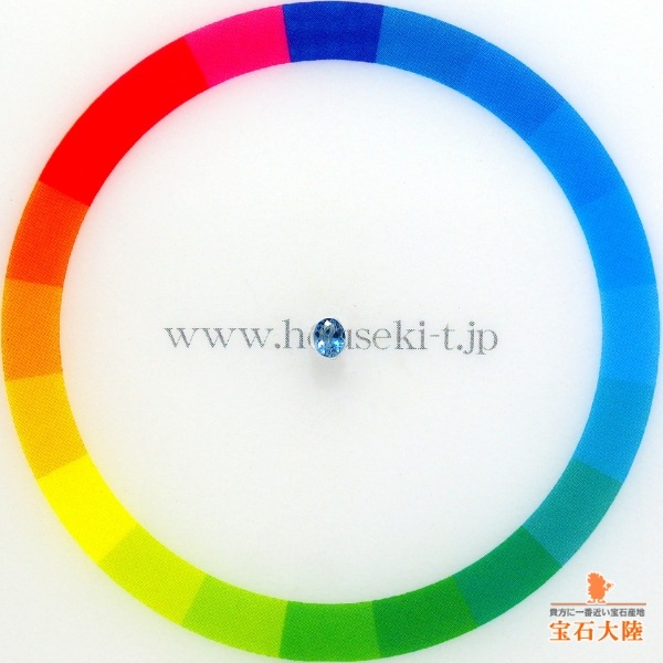 天然ブルースピネル 0.092ct 【コバルト】 タンザニア 日独ソ付