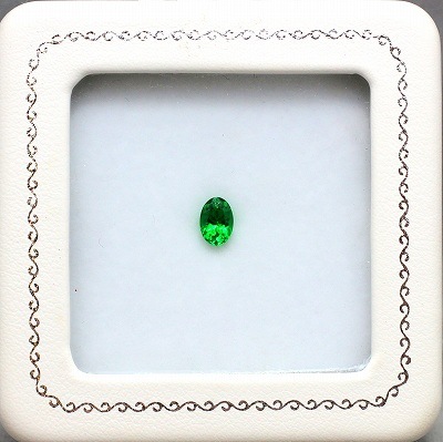 0.65ct天然ツァボライトガーネット【ネオンUV】上質