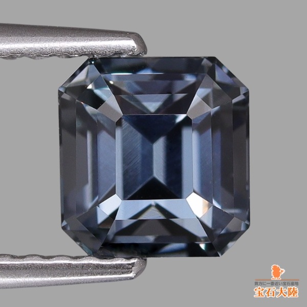 天然スピネル 1.58ct 【プラチナブラック】 ミャンマー
