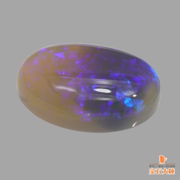 天然オパール 2.39ct 【ブルーパープル遊色】 ライトニングリッジ
