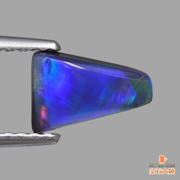 天然ブラックオパール 0.59ct 【グリーン&ブルー遊色】ライトニングリッジ