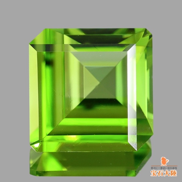 天然ペリドット 3.74ct 【アメリカンカット】 パキスタン