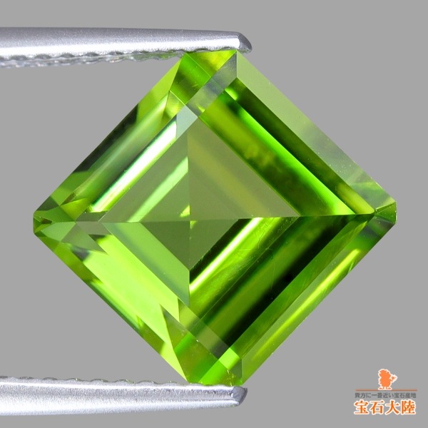 天然ペリドット 3.74ct 【アメリカンカット】 パキスタン