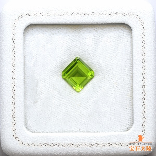 天然ペリドット 3.74ct 【アメリカンカット】 パキスタン