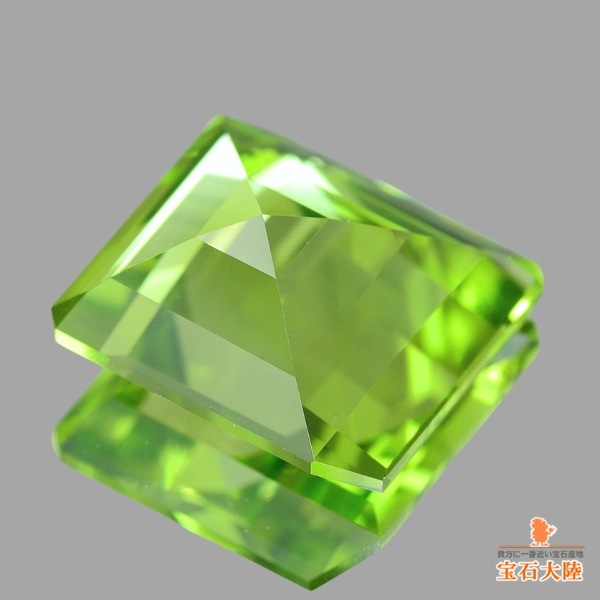 天然ペリドット 3.74ct 【アメリカンカット】 パキスタン