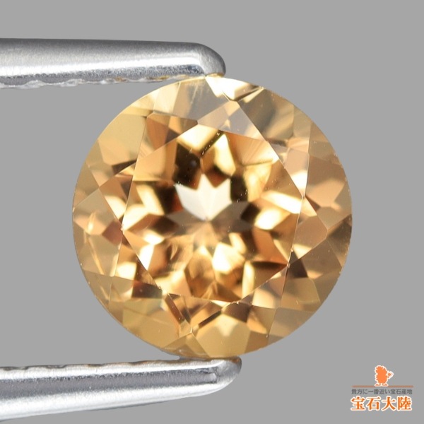 天然インペリアルトパーズ 1.04ct 【ブラジル】 ラウンドカット