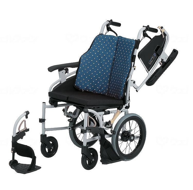 ｼﾝ・ｳﾙﾄﾗｼﾘｰｽﾞ多機能 自走用 NAH-SU2W ﾃﾂｺﾝ（鉄紺） 40 | 移動のケア,車いす,自走式 | 介護ミニロクドットコム 介護ミニロクドットコムは介護用品専門通販サイトです
