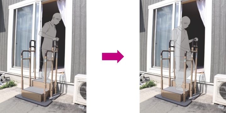 BS桜 2-1 大タイプ手すり1本 633-321 シコク | 住まいのケア,手すり | 介護ミニロクドットコム 介護ミニロクドットコムは介護用品専門通販サイトです