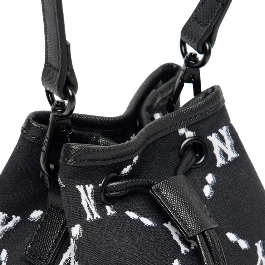 MLB Korea DIA MONOGRAM JACQUARD MINI BUCKET BAG ミニバケットバッグ 3ABMS022N ...