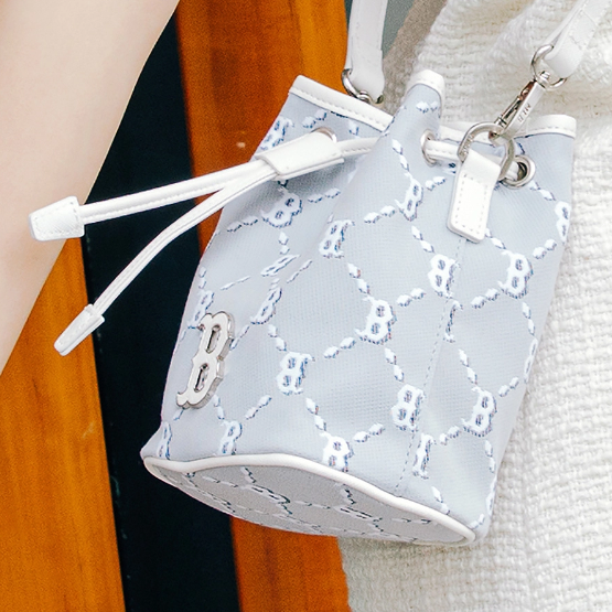 MLB Korea DIA MONOGRAM JACQUARD MINI BUCKET BAG ミニバケットバッグ 3ABMS022N ...