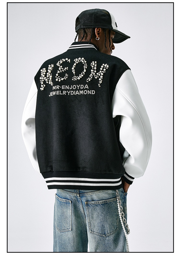 MEDM パールシリーズ スタジャン 2023FW ベースボールジャケット 2カラー｜MIRISE(ミライズ)公式通販