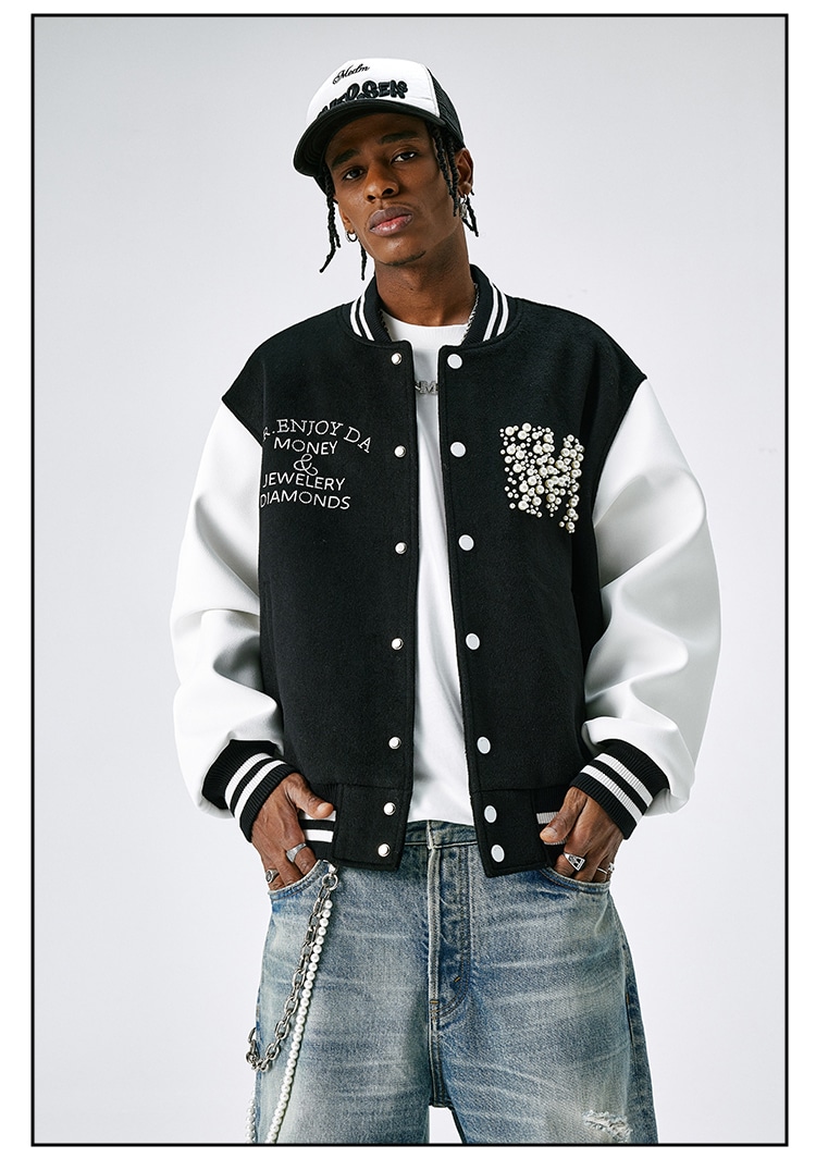 MEDM パールシリーズ スタジャン 2023FW ベースボールジャケット 2カラー｜MIRISE(ミライズ)公式通販