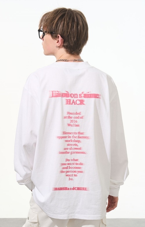 HARSH AND CRUEL 2024SS ファントムフォント ロングスリーブTシャツ｜MIRISE(ミライズ)公式通販