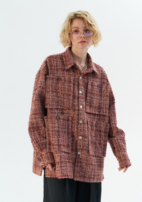 MODITEC ブリックレッド ツイードシャツス｜MIRISE(ミライズ)公式通販