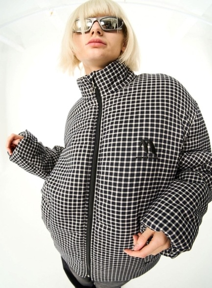 MODITEC スタンドカラー チェック ダウンジャケット｜MIRISE(ミライズ)公式通販