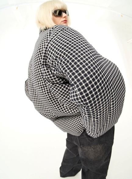 MODITEC スタンドカラー チェック ダウンジャケット｜MIRISE(ミライズ)公式通販