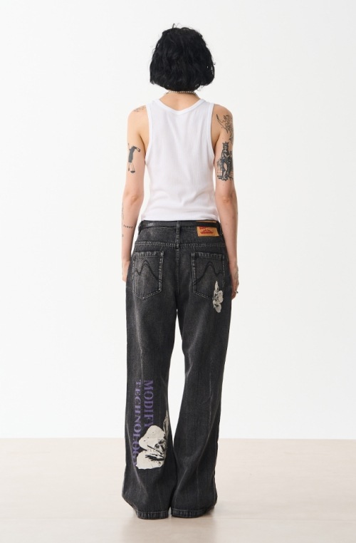 MODITEC バタフライプリント ウォッシュド ジーンズ｜MIRISE(ミライズ)公式通販