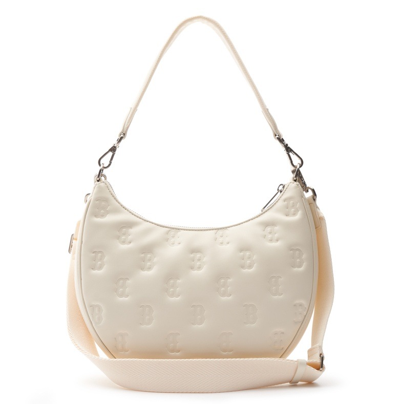 MLB Korea CLASSIC MONOGRAM EMBO CROSS HOBO BAG エンボス ホーボーバッグ 3ABQS093N ...
