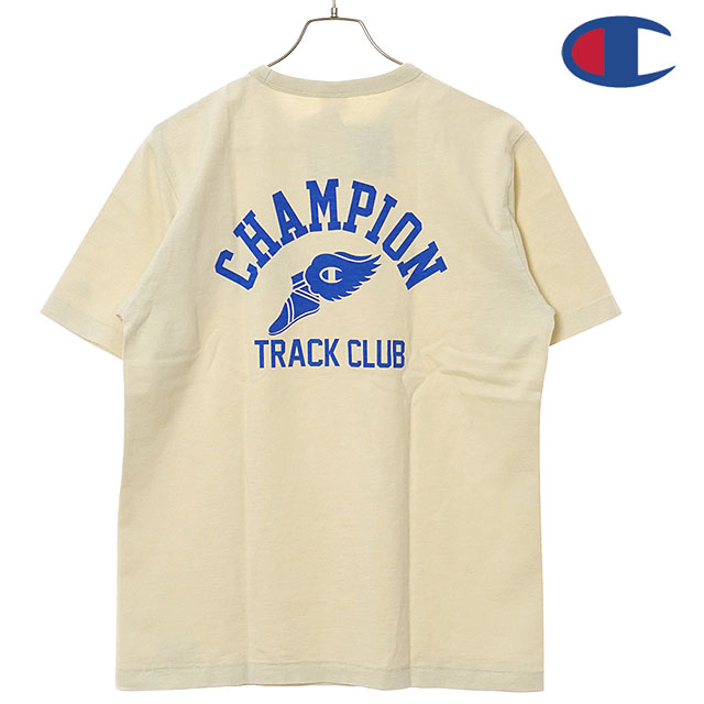 チャンピオン Champion ショートスリーブ Tシャツ [C3-B335 SS25] SHORT SLEEVE T-SHIRT メンズ アメカジ トップス 半袖 プリントTEE クリーム ...