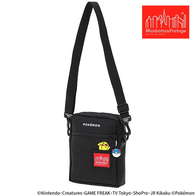 マンハッタンポーテージ Manhattan Portage ショルダーポーチ シティライト ポケモン [MP1403PL2BPPKMN25 SS26] CITY LIGHTS (SM) W/PL VER 2 BP メンズ・レディース ポケットモンスター ブラック 正規取扱店 マンハッタンポーテージ Manhattan Portage ショルダーポーチ シティ