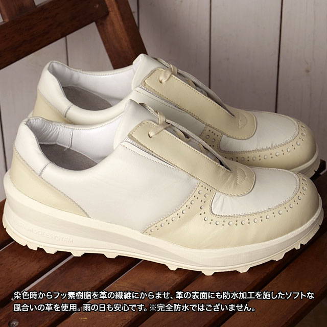 ショセ トラベルシューズ TRAVEL SHOES by chausser トラベル シューズ バイ ショセ アクティブ レザースニーカー [TRA-024 SS25] Active Leather sneakers レディース 靴 日本製 生活防水 ビブラムソール ホワイト WH 正規取扱店 返品送料無料】ショセ トラベルシューズ TRAVEL SHOES by chausser