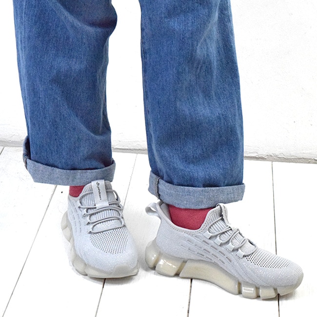 ファイテン phiten スニーカー レディース 厚底 ゴム紐 カジュアル METAX 3cm[FOO-JFC-PHL-003] | スニーカー | シューズイン神戸【本店】