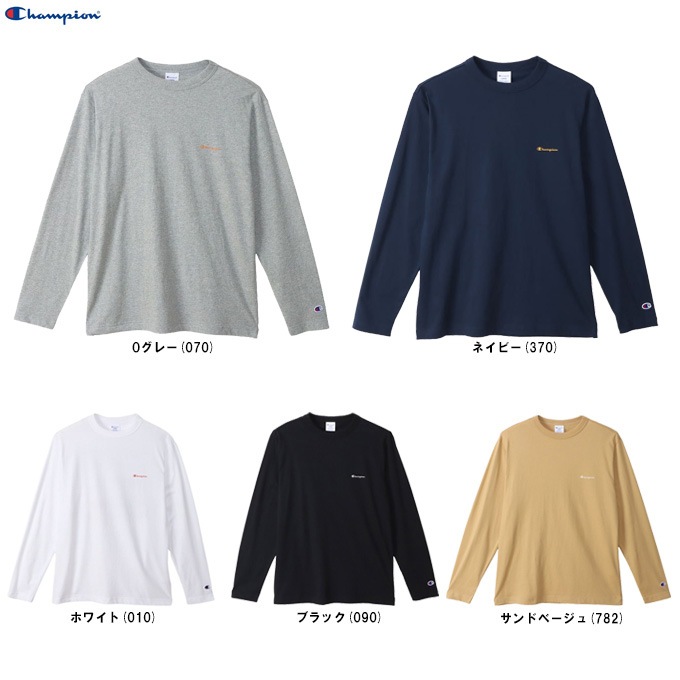 Champion（チャンピオン）ロングスリーブTシャツ（C3B407）スポーツ トレーニング ランニング カジュアル トップス ロンT 長袖 男性用 メンズ | 競技から選ぶ, トレーニング ...
