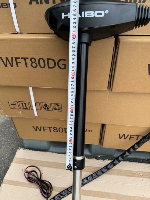 レンタルや平底アルミ、ゴムボに！HAIBO WFT54LB＜33インチ特注ショートシャフト＞無段階/フットコン/12V・54lb | HAIBO ハイボ・リチウム対応/電動モーター,フット ...