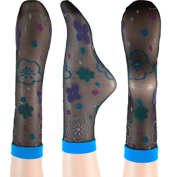 イタリア インポート ブランド 柄ソックス TRASPARENZE CANCUN 花柄ソックス 2色 | ブランド別・ストッキングブランド ...