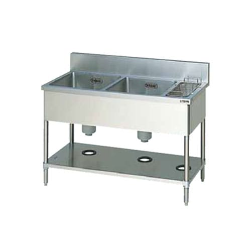 BSG2-156L マルゼン 二槽ゴミ入付シンク