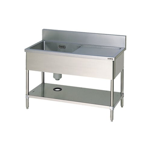 BSM1-156R マルゼン 一槽水切付シンク