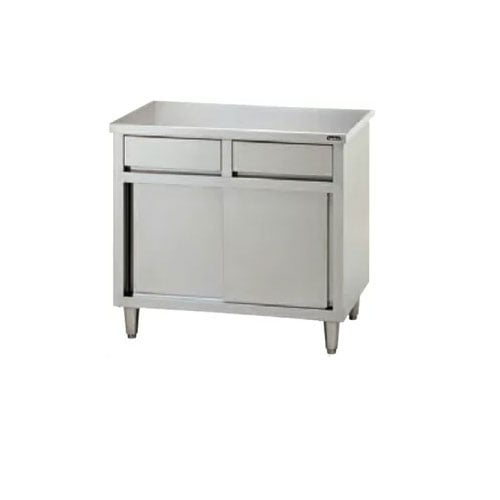 TXA-WCT-90DNB タニコー 引出付調理台 (バックガードなし)