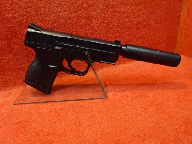 クラウン MPSW-SLC サイレンサー着脱可能 エアーコッキング10歳以上用 | 10歳以上用ハンドガン | | 総合エアガンショップ ...