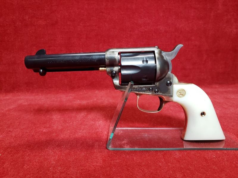 【店内全品5％OFFクーポン】HWS モデルガン 東京店カスタム SAA.45 シビリアン ピースメーカー オリジナルメッキケースハードン 真鍮バックストラップ カスタム | モデルガン ...