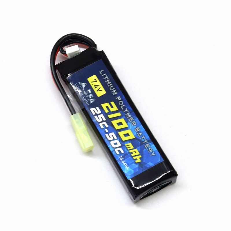SFA 7.4V2100mAh 25C-50C ミニSバッテリー ミニコネクタ B047M | LIPOバッテリー | | 総合エアガンショップ モケイパドック