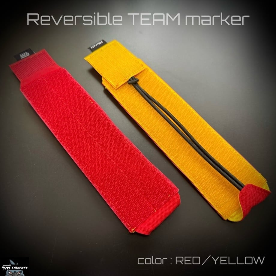 TM CRAFT Reversible TEAM marker リバーシブル チームマーカー RED／YELLOW | ベルト・マーカー ...