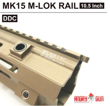 ANGRY GUN GEISSELE 10.5” HK416 SMR M-LOK MK15 レールハンドガード BK/DDC 次世代HK416 ...
