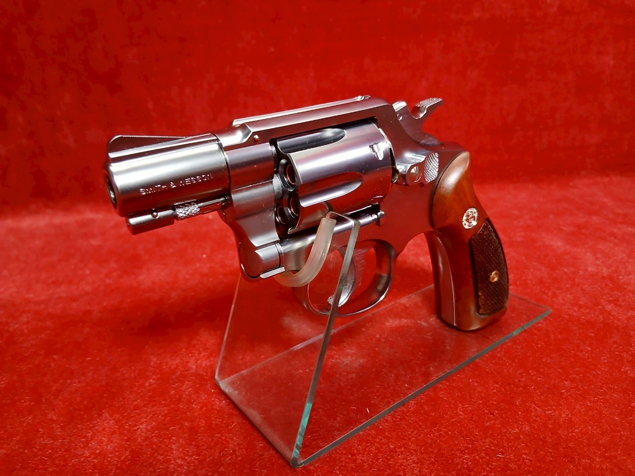 マルシン リアルカートガスリボルバー S&W M64 2インチ ABS SV ハーフチェッカー木製グリップ仕様 Xカートリッジ | すべての商品 | | 総合エアガンショップ モケイパドック