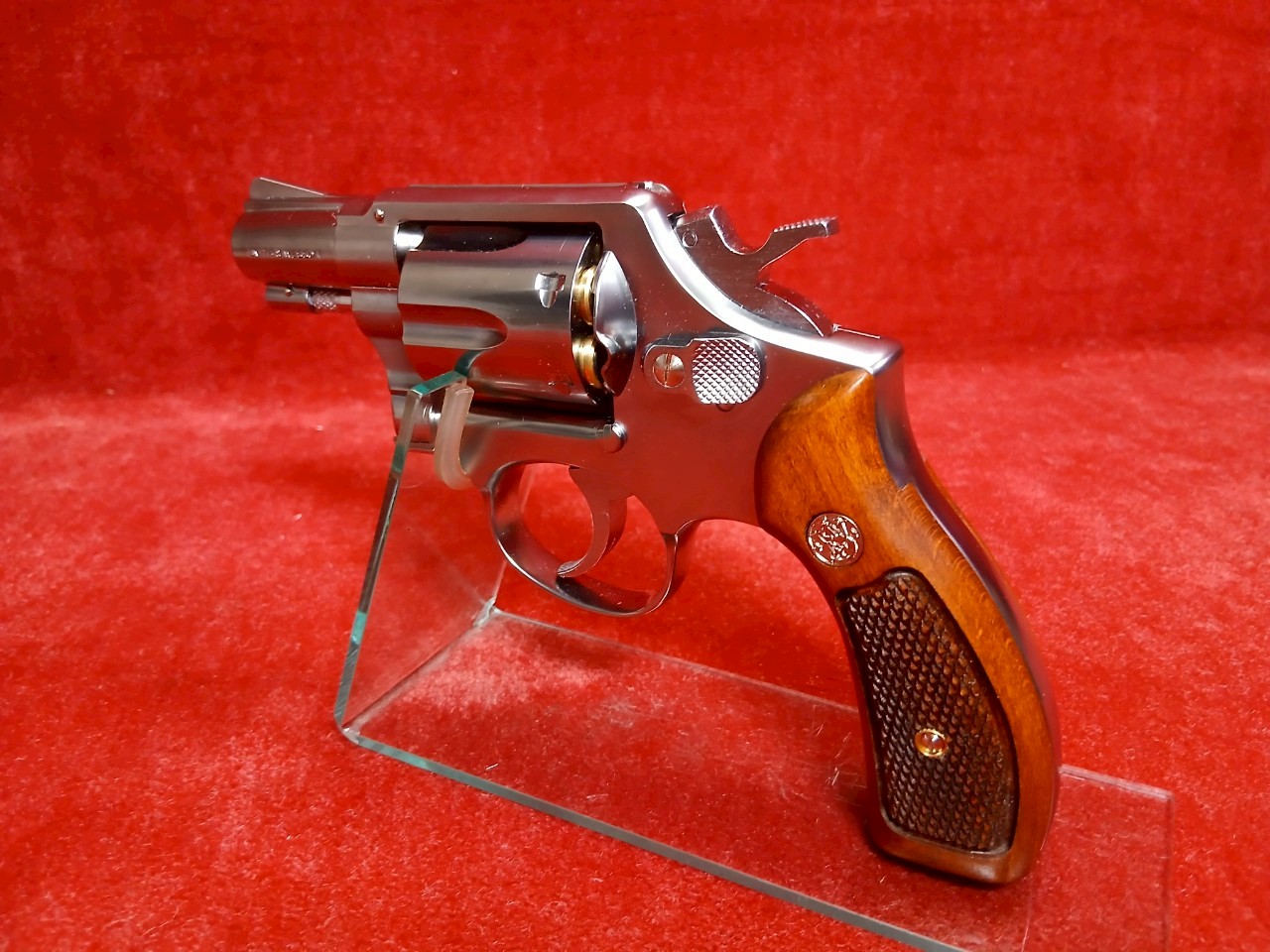 マルシン リアルカートガスリボルバー S&W M64 2インチ ABS SV ハーフチェッカー木製グリップ仕様 Xカートリッジ | すべての商品 | | 総合エアガンショップ モケイパドック