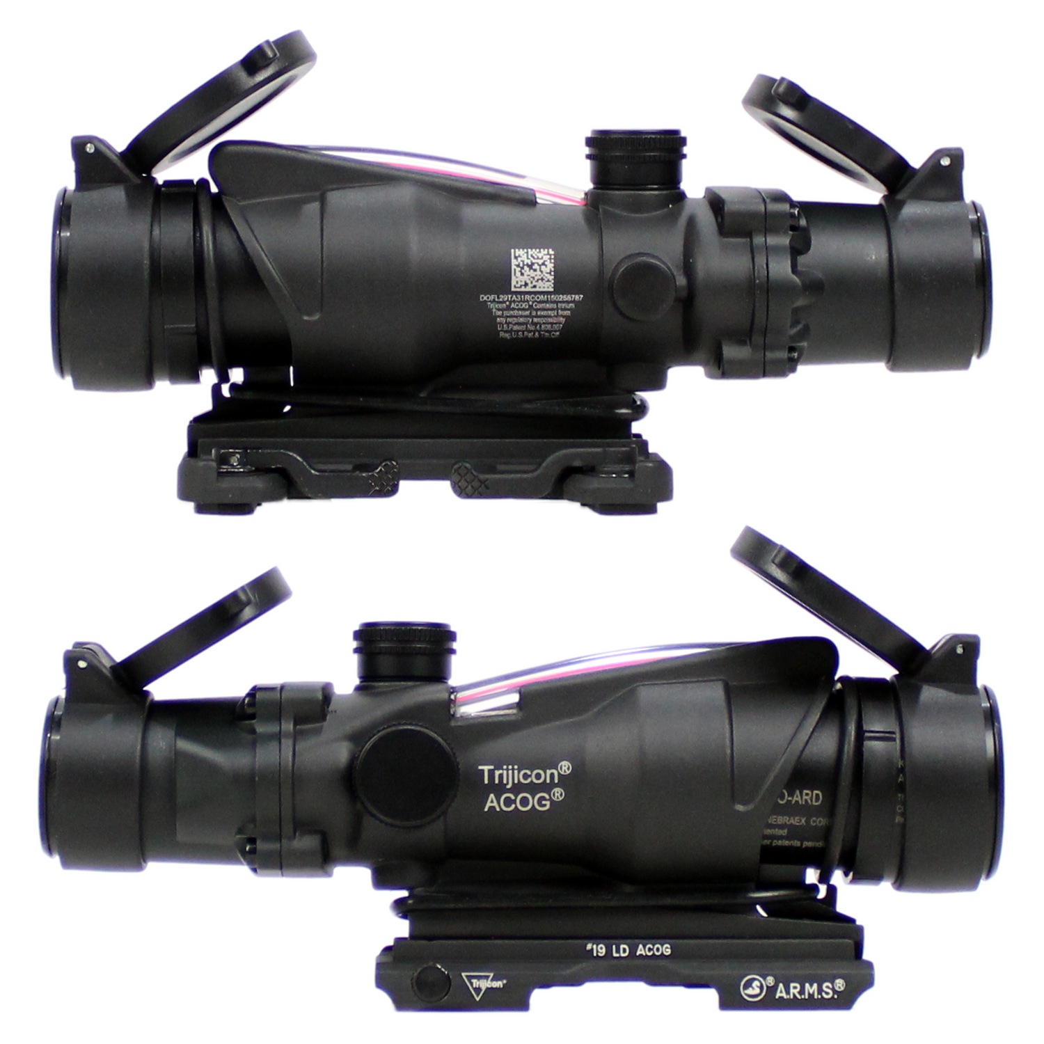 Holy Warrior TA31&ARMSタイプ 4倍 ACOG 集光ファイバースコープ QDマウント キルフラッシュ スコープカバー付 ...