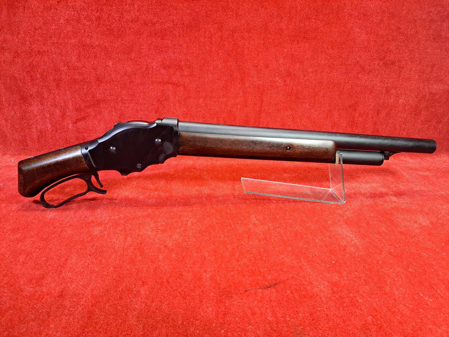 マルシン ライブカート ガスレバーアクションショットガン M1887ショート 木製ストックVer 6mmBB HW マットブラック ...