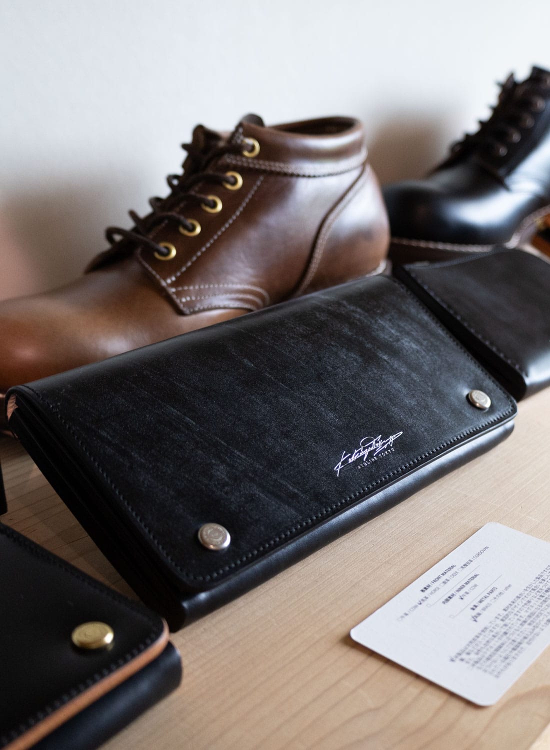 KATSUYA TOKUNAGA/MULTI LONG TRUCKERS WALLET (Bridle leather) KATSUYA ...